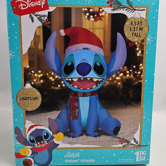 Disney | Holiday | Disney Stitch Airblown Inflatable Christmas Hat Yard ...